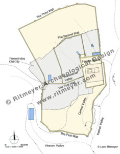 Plan of Jerusalem in the Second Temple period – Ritmeyer Archaeological ...